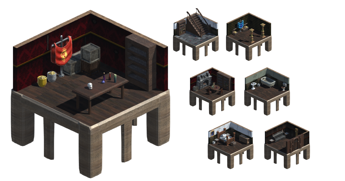 Aged Interior Models | 3D Interior | Unity Asset Store