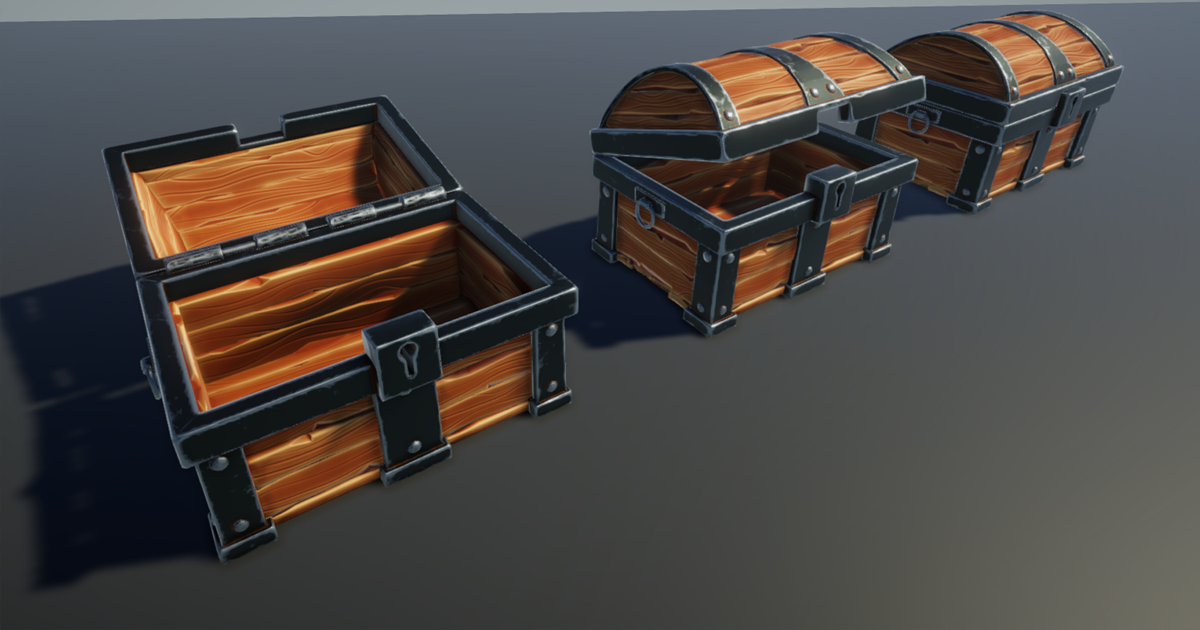 3D Stylized Loot Chest | 3D Furniture | Unity Asset Store