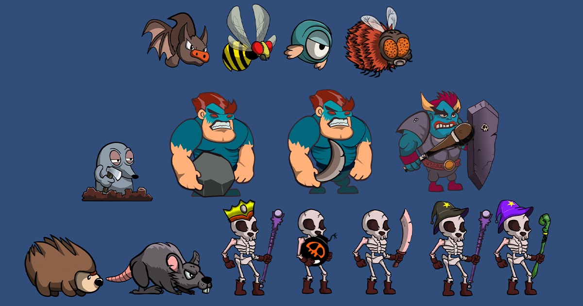 RG Monsters pack 1 | 2D Characters | Unity Asset Store