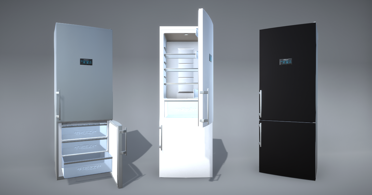 Modern Refrigerator | 3D Electronics | Unity Asset Store