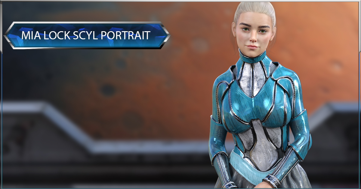Mia Scyl - portrait 4K | 2D Characters | Unity Asset Store