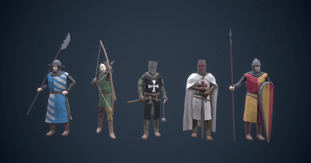 Stylized Medieval Characters | 3D Characters | Unity Asset Store