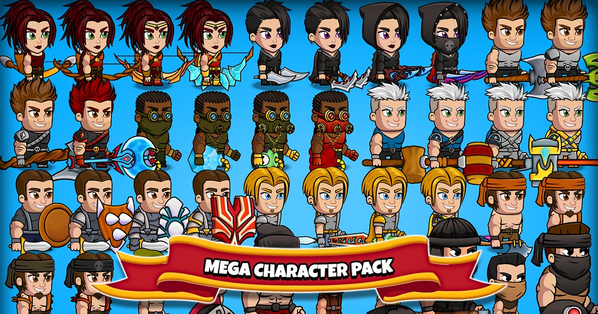 2D Medieval Characters with Animations | 2D Characters | Unity Asset Store