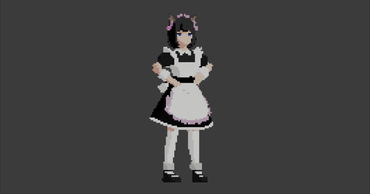 Cat Lady Maid NPC | 2D キャラクター | Unity Asset Store