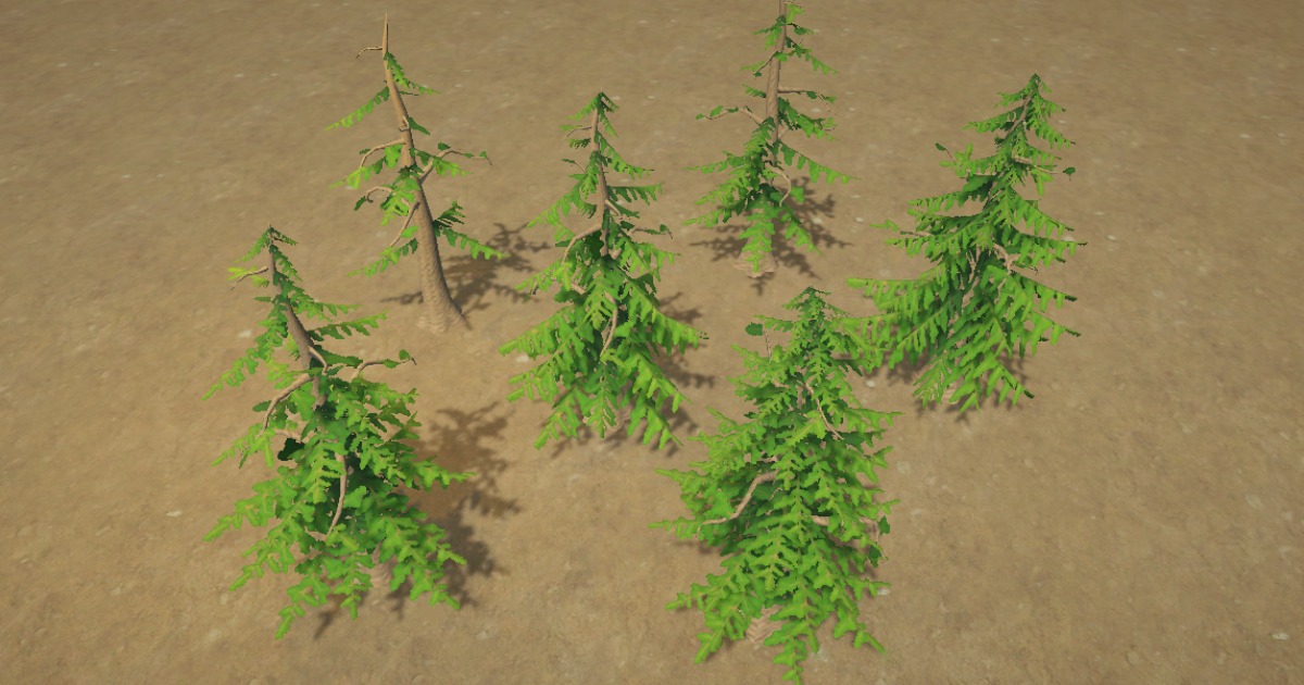 Lowpoly Stylized Fir Pinetree Low-poly 3D model | 3D Trees | Unity ...