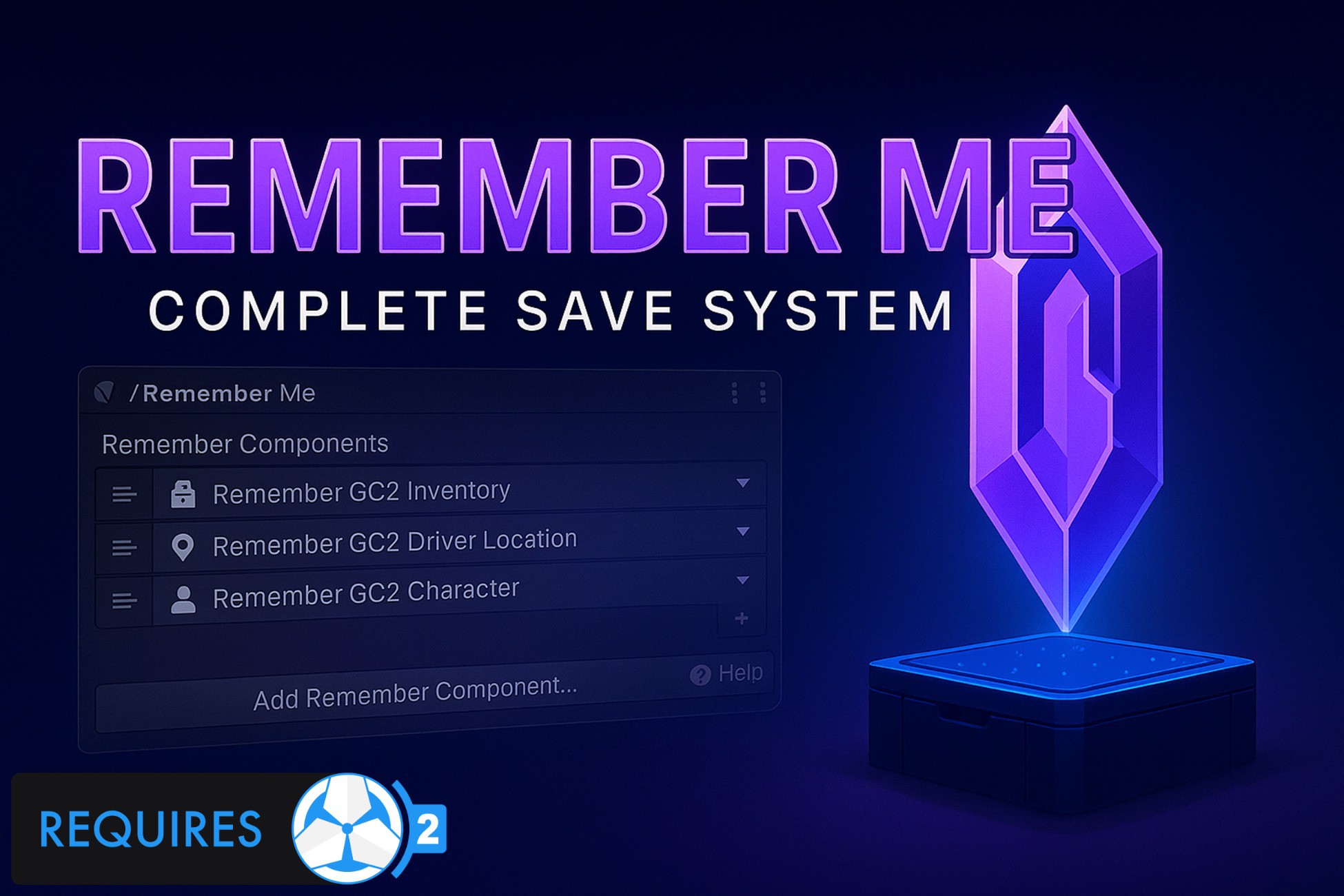Remember Me | Game Creator 2 Save Module (requires Remember Me) by Arawn