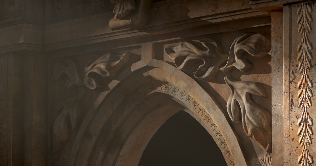 Decorated Stone Arch | 3D Exterior | Unity Asset Store