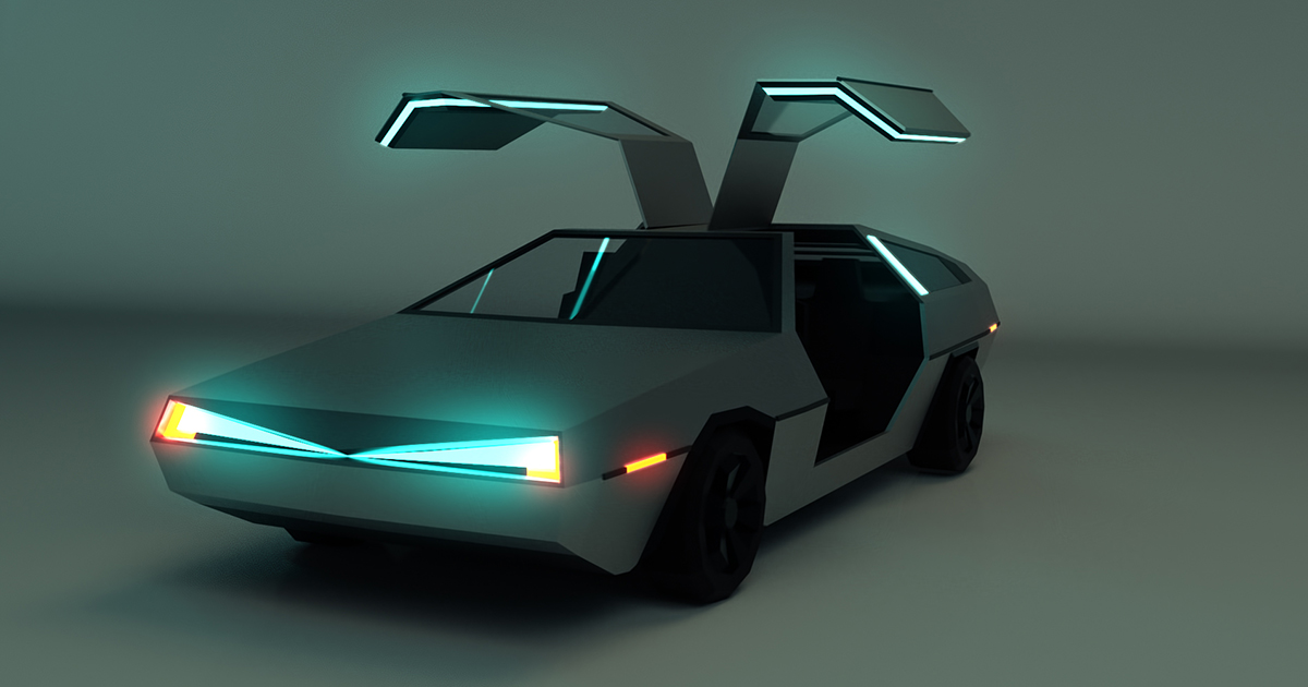 Low Poly Sci-Fi Car 04 | 3D Land | Unity Asset Store