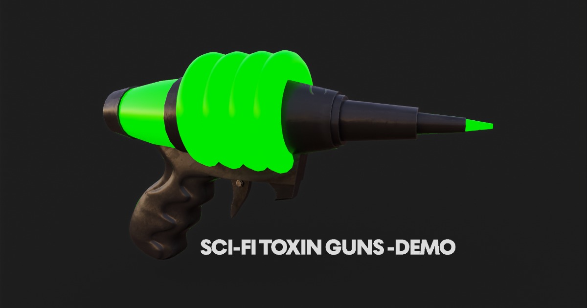 SCI-FI Toxin Weapons - Free Demo Model | 3D Guns | Unity Asset Store