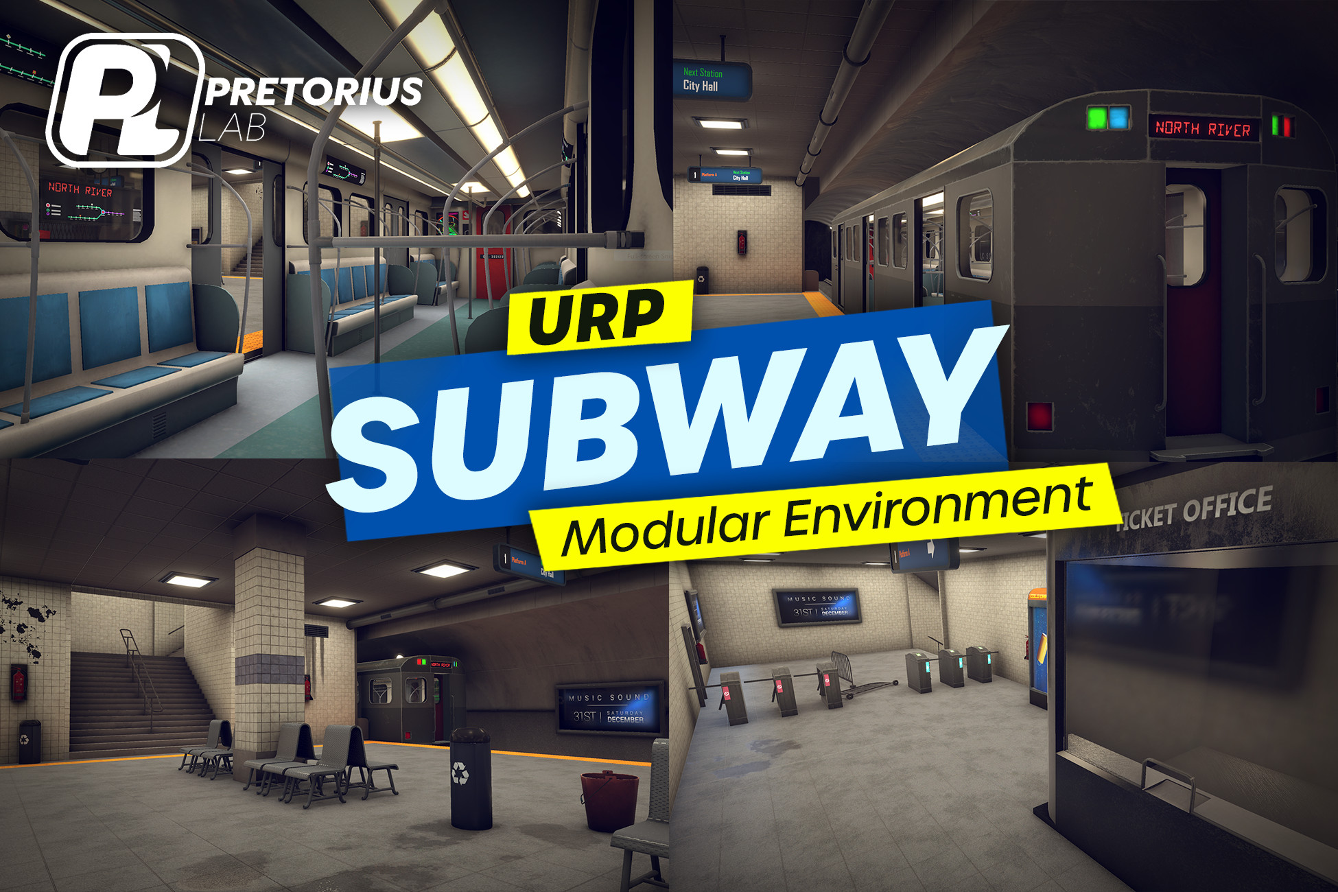 Subway Modular Environment | 3D 環境 | Unity Asset Store