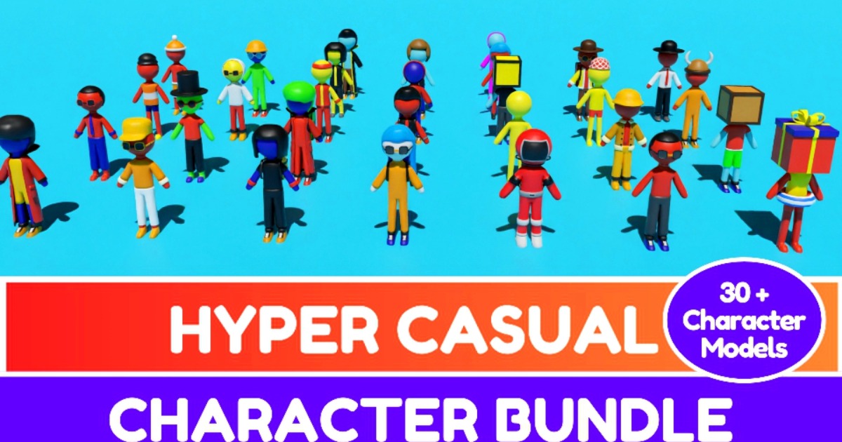 Hyper Casual Characters Bundle | Characters | Unity Asset Store