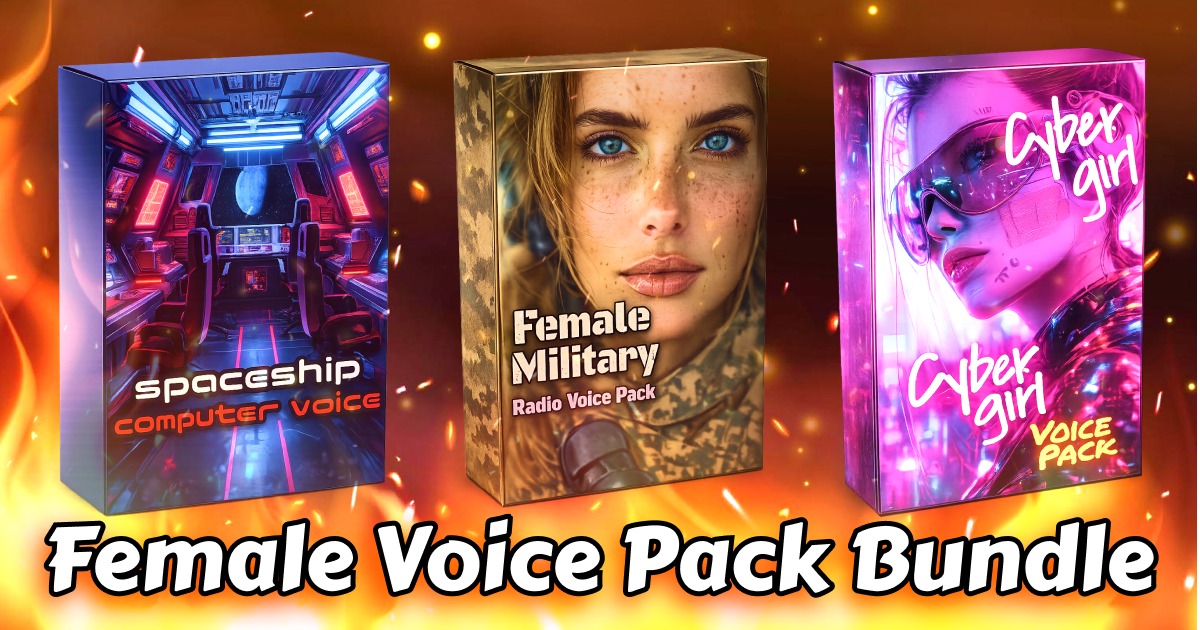 Female Voice Pack Bundle — 3 Packs, 2,900+ Voice Lines | Voices Sound ...