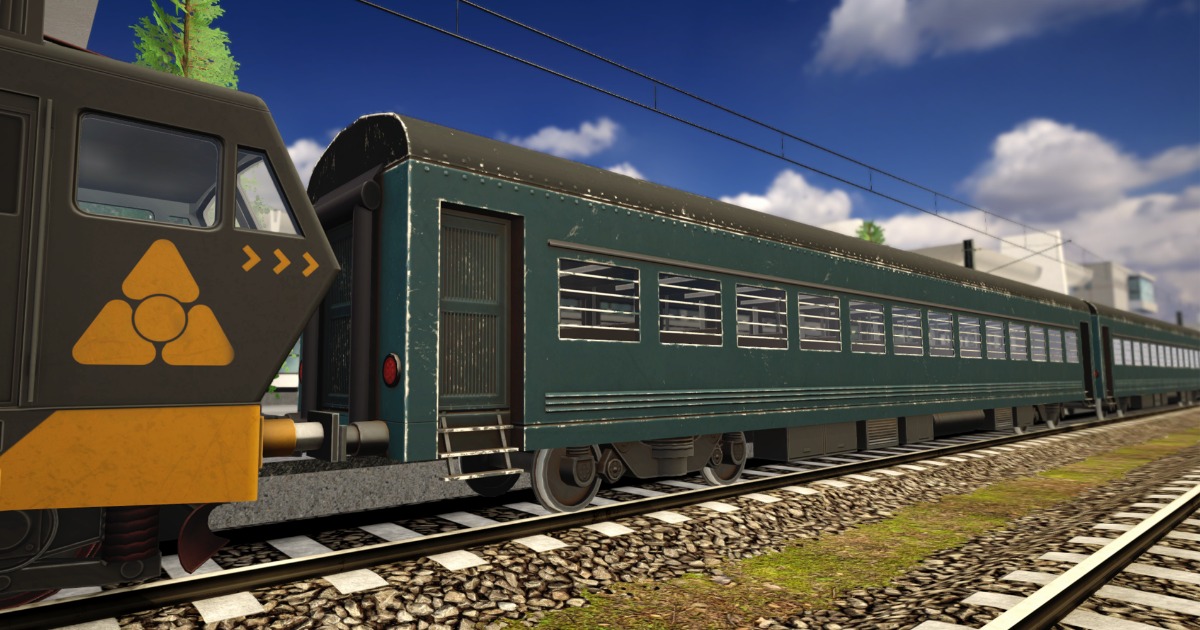 Train Car 14 - Passenger 03 | 3D Land | Unity Asset Store