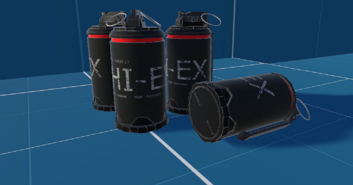 Full Basic Grenade System + Explosion & Sound effects | 3D Weapons ...