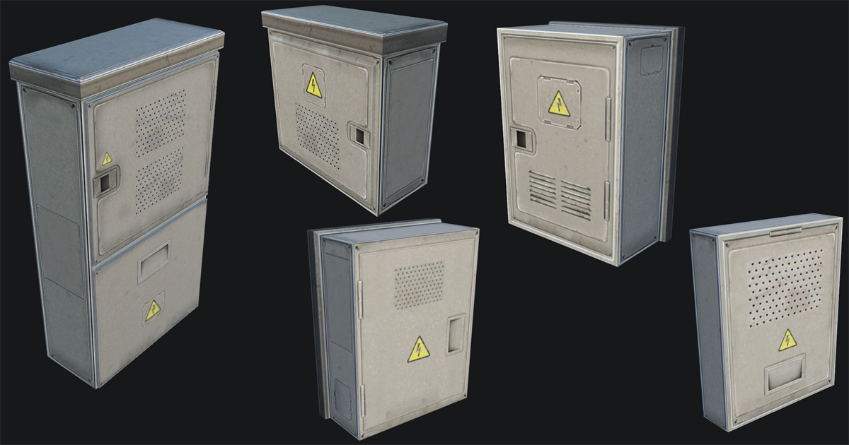 Small Utility Boxes Pack 1 | 3D Electronics | Unity Asset Store