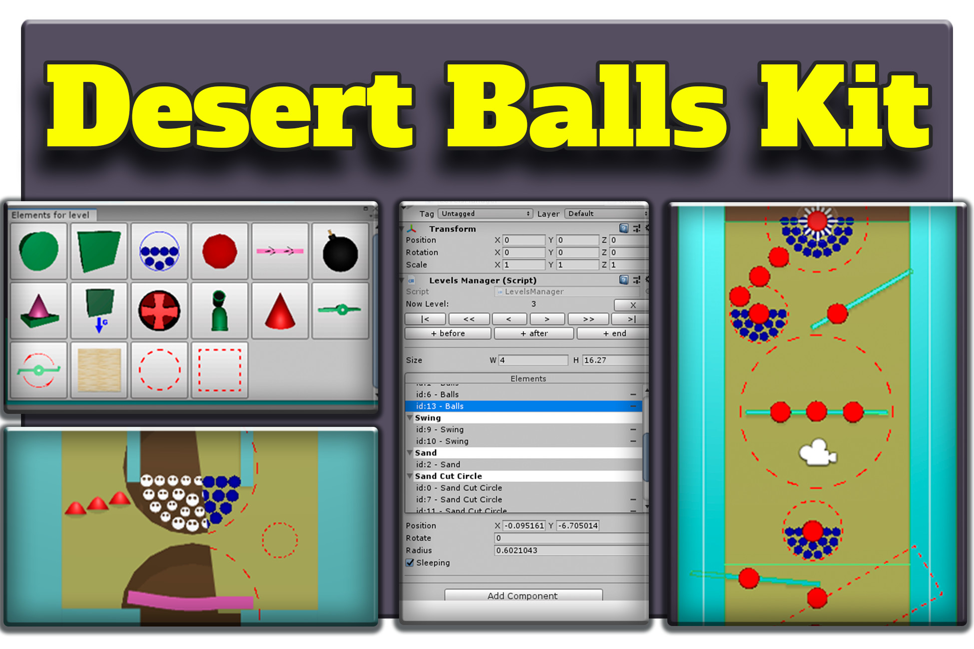 Desert Balls Kit | 자습서 | Unity Asset Store