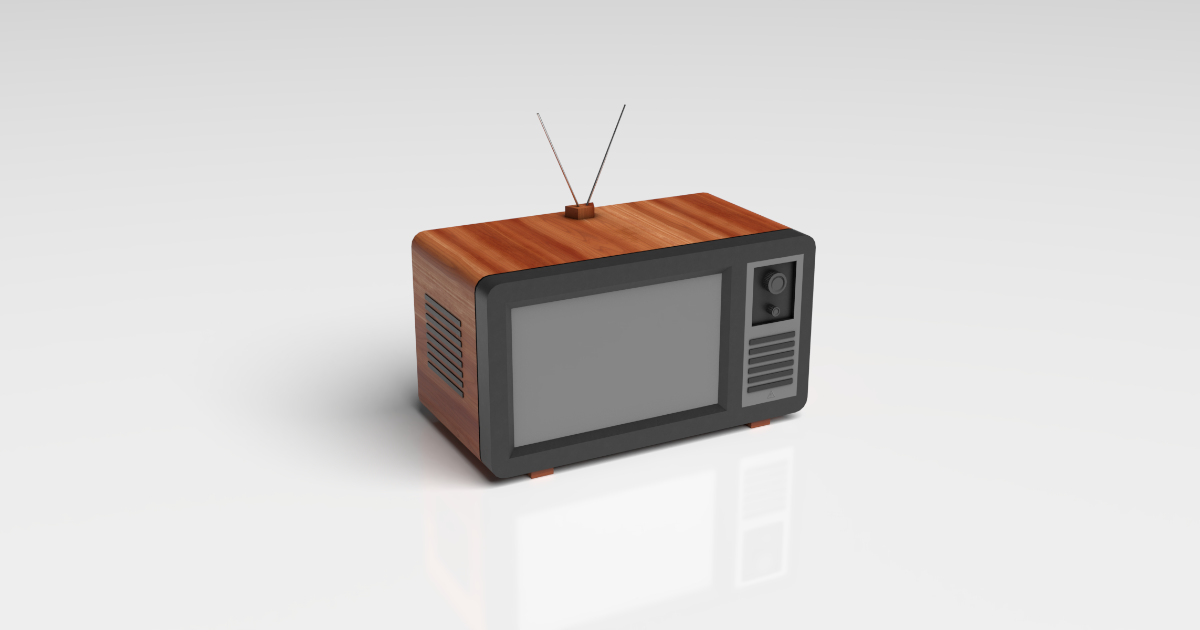 Television - Old Model | 3D Electronics | Unity Asset Store