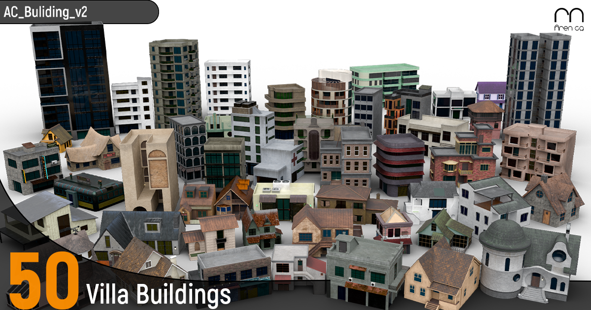 AcBuilding_V2 | 3D Props | Unity Asset Store