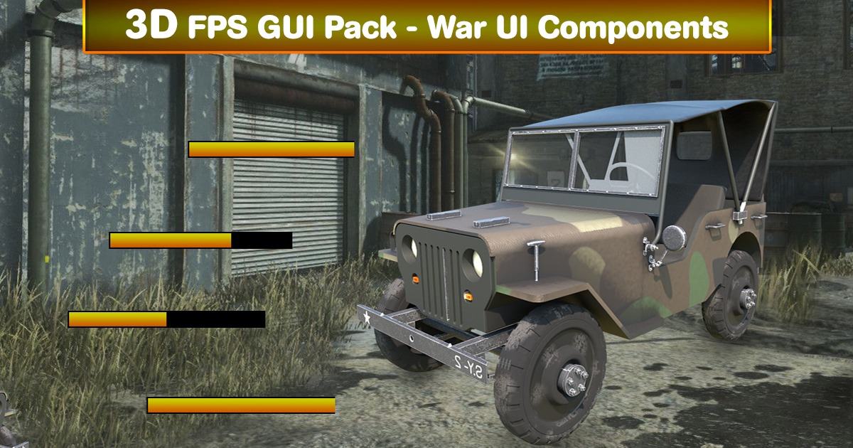 Shooting Ui-Fps-Game Ui-Pack | 3D GUI | Unity Asset Store