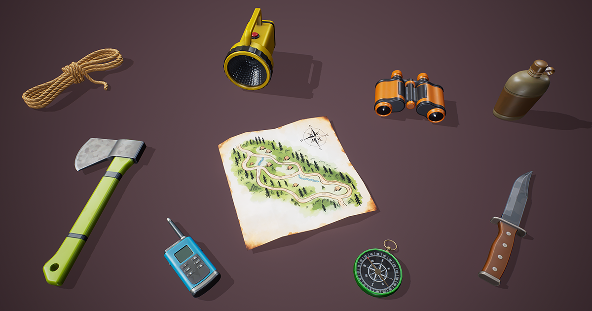 Stylized Camping Tools | 3D Tools | Unity Asset Store
