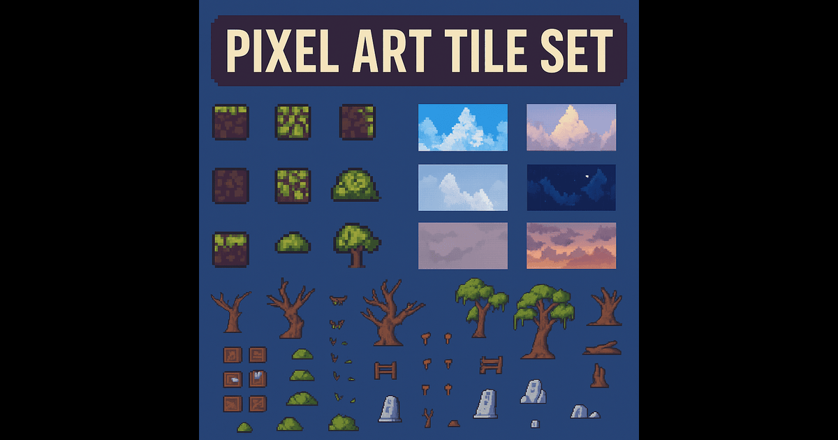 Pixel Art TileSet Pack | 2D 环境 | Unity Asset Store