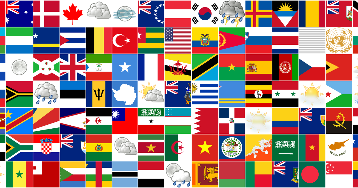 World Flags and Weather Symbols | 2D Textures & Materials | Unity Asset ...