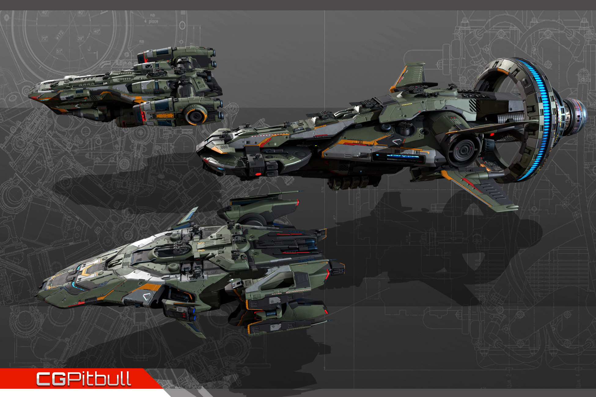 Spaceships Vol #19 | 3D Space | Unity Asset Store