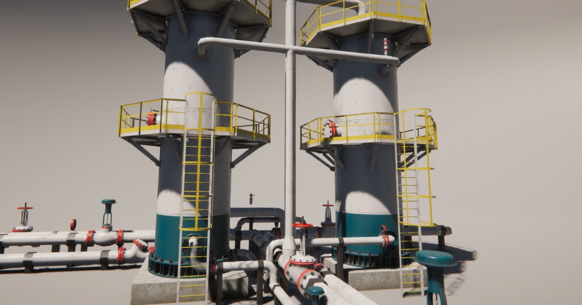 Industrial Vertical Vessel HDRP | 3D Industrial | Unity Asset Store