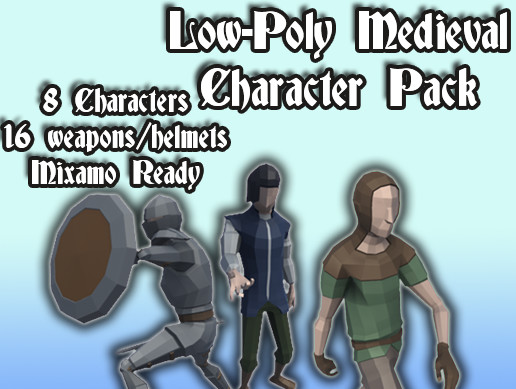 Low-Poly Medieval Character Pack | 3D Characters | Unity Asset Store