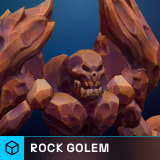 Modular Stylized Fantasy Rock Golem