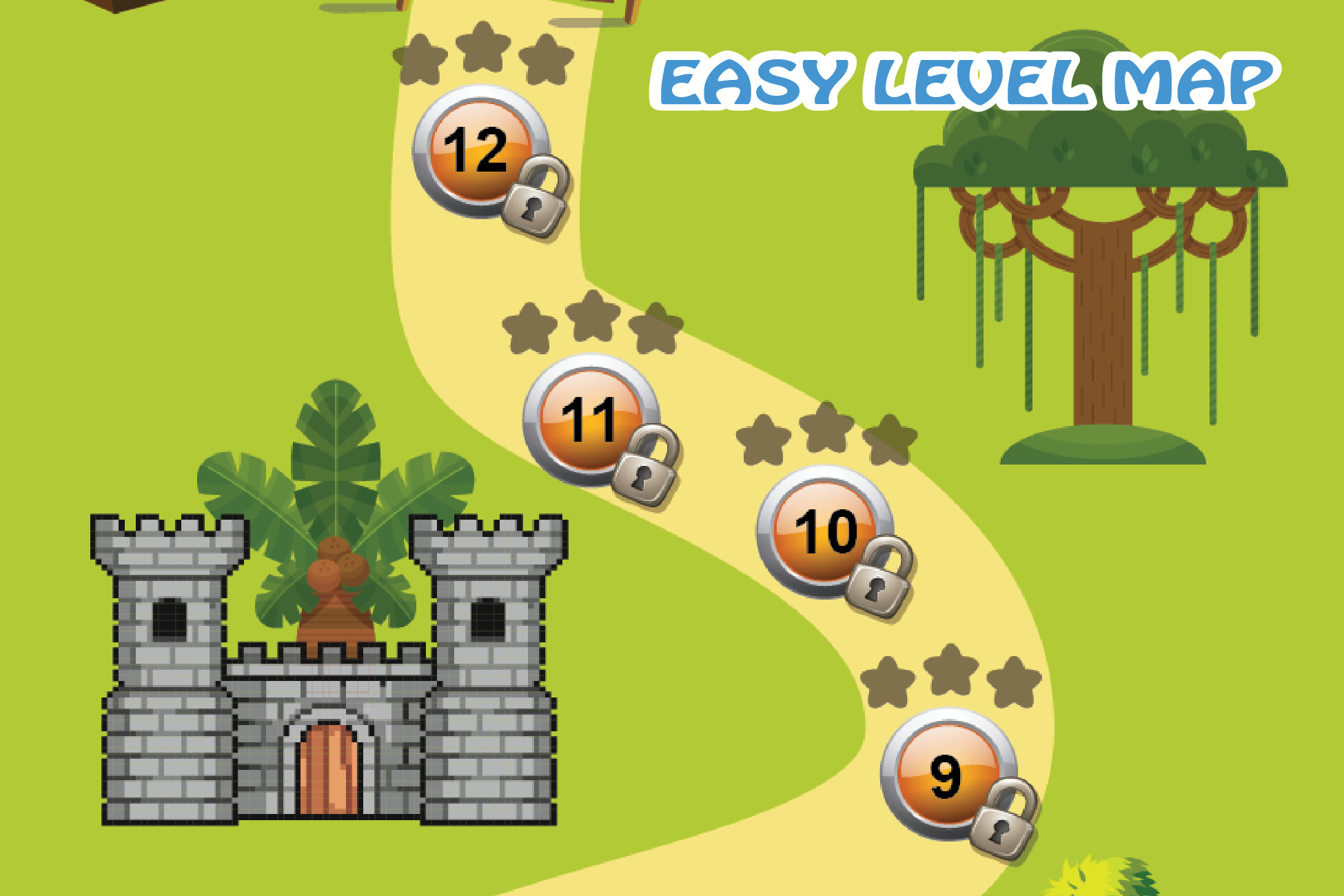 Easy Level Map by The Coffee Studio