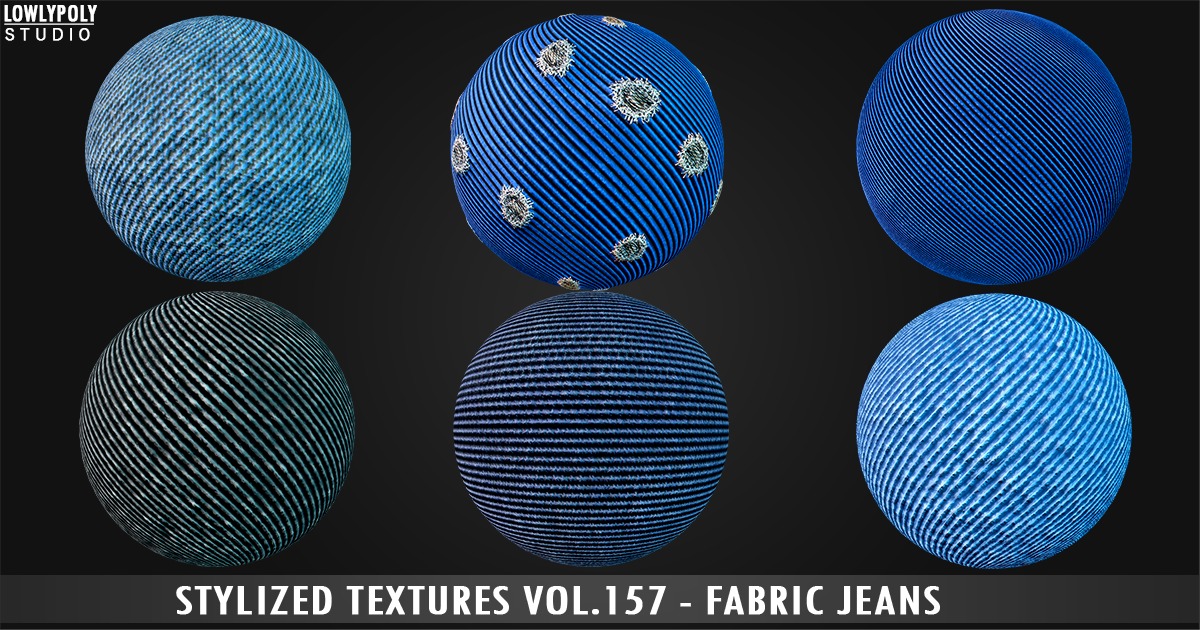 Stylized Jeans Vol.157 - Hand Painted Textures | 2D Fabric | Unity ...