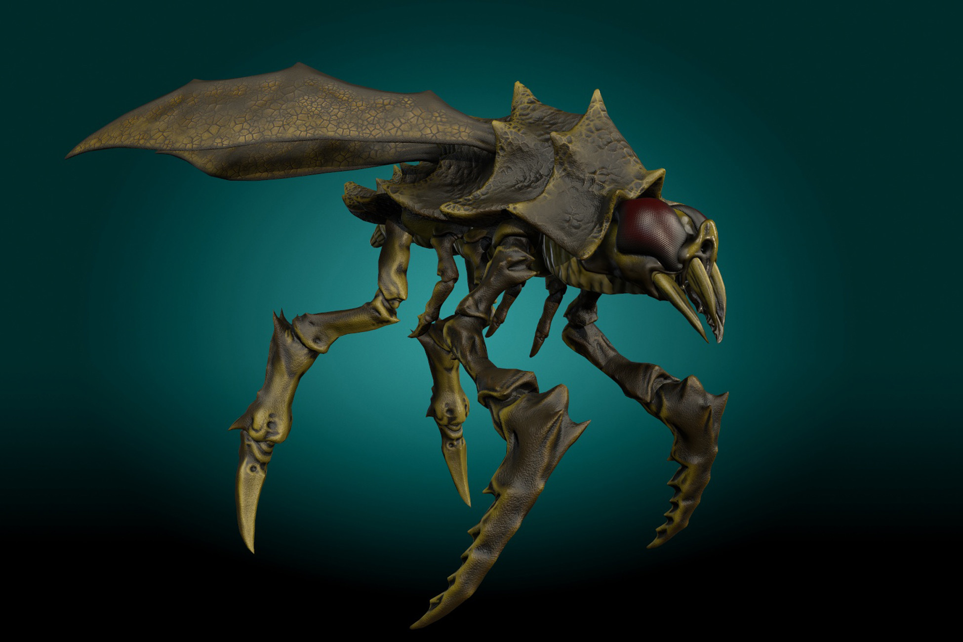 Crawling and Flying Shrimp Monster V3 | 3D Creatures | Unity Asset Store