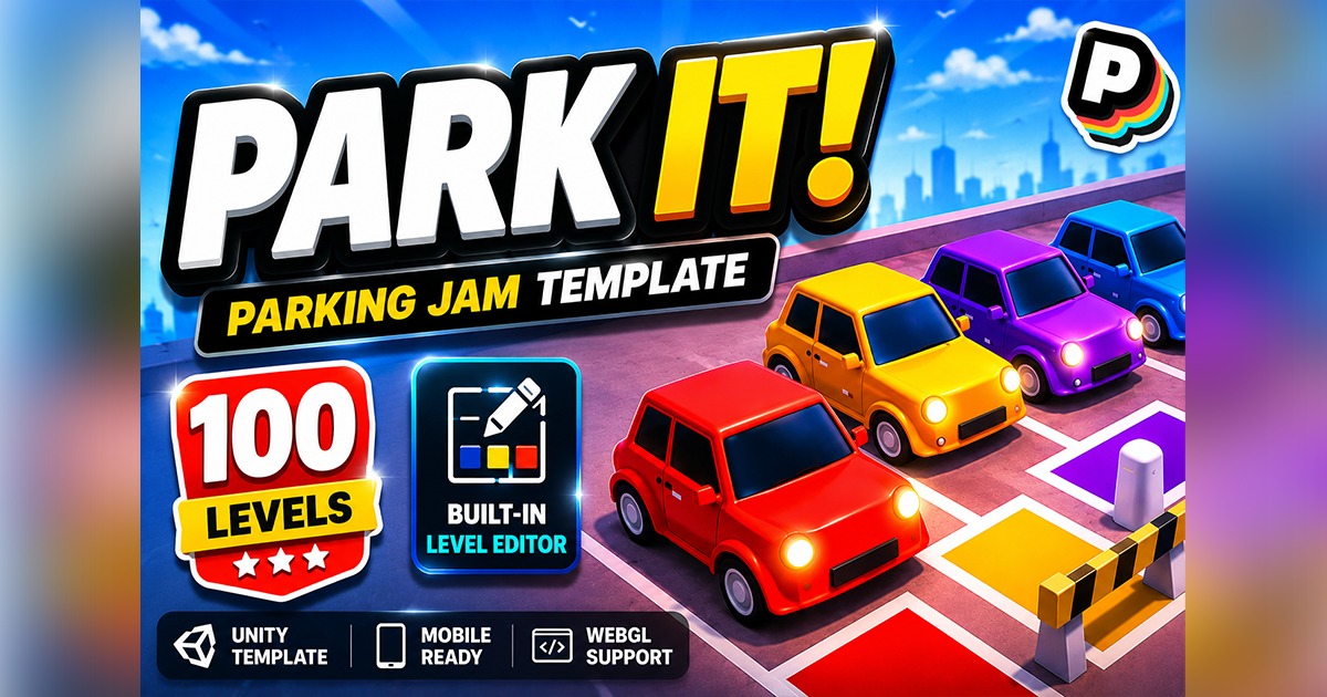 Park It – Parking Jam Game Template + Level Editor | Mobile Ready ...