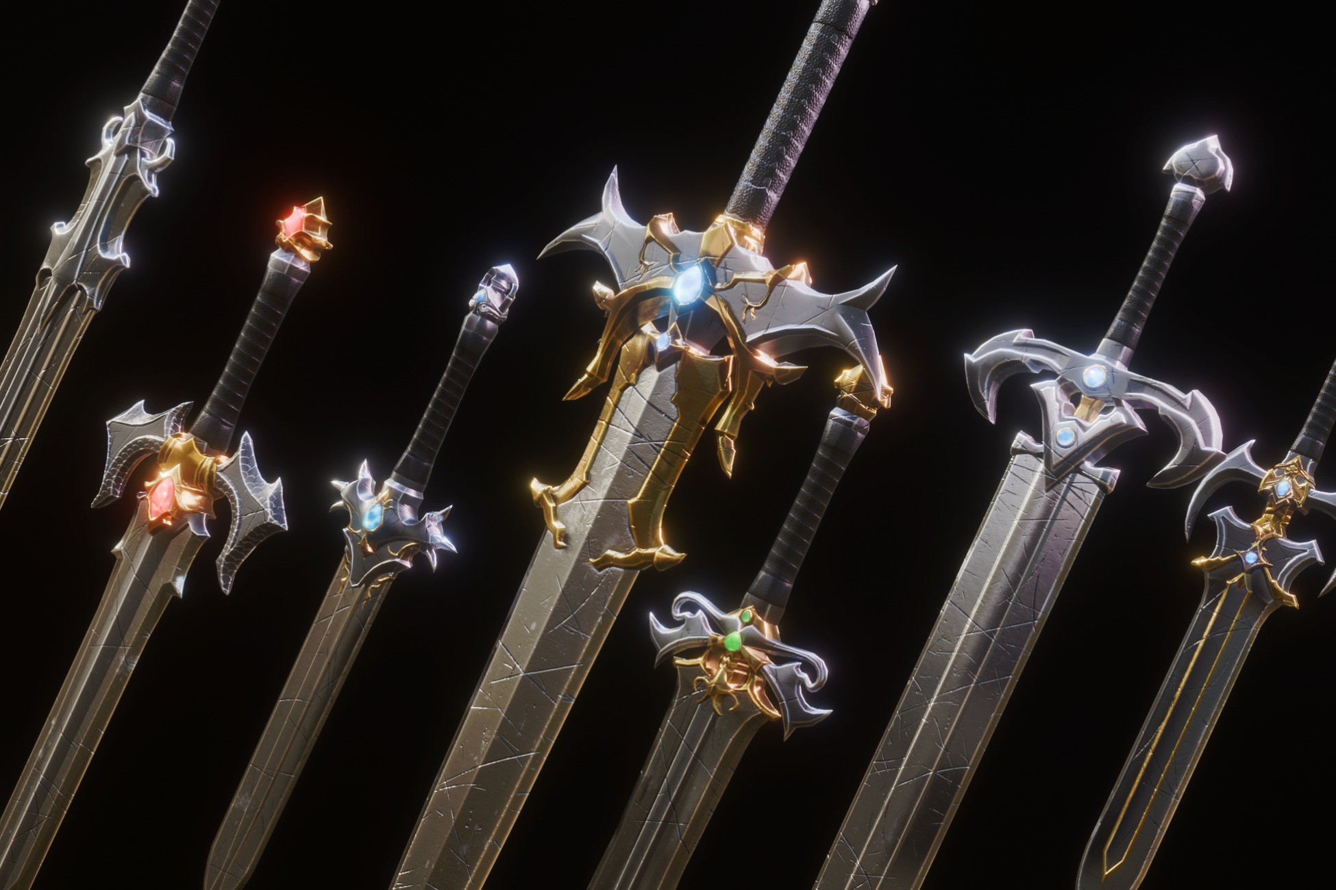 QMS - Fantasy Sword Pack | 3D Weapons | Unity Asset Store