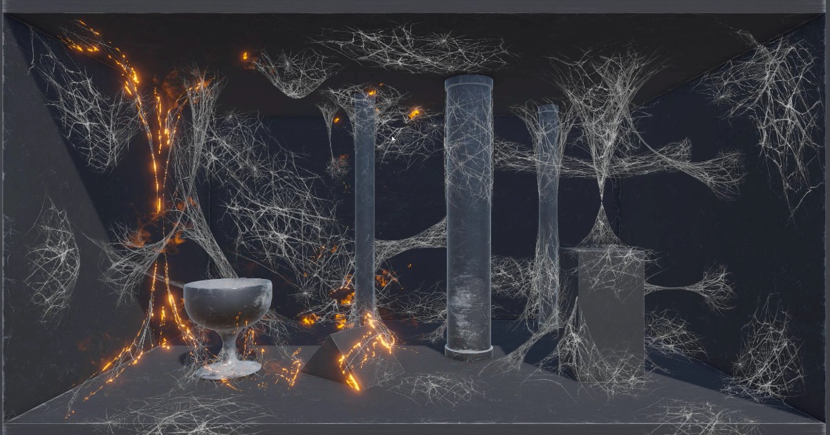 Flammable spider web | Cobweb | Environment | Unity Asset Store