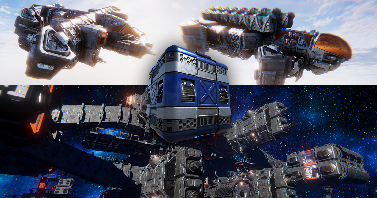 BUNDLE-2 Sci-Fi Heavy Station Kit | 3D Space | Unity Asset Store