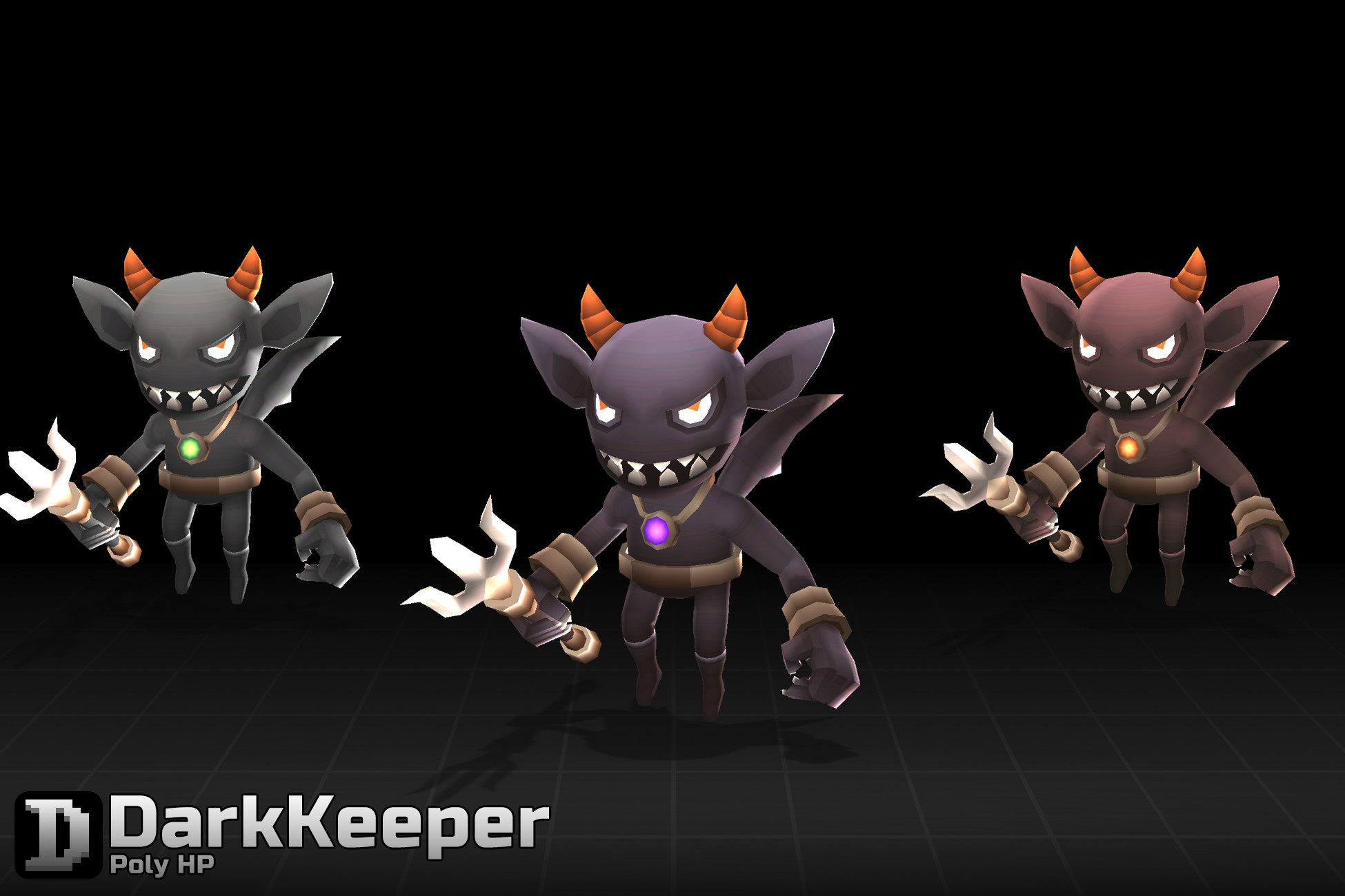 Poly HP - DarkKeeper | 3D Creatures | Unity Asset Store