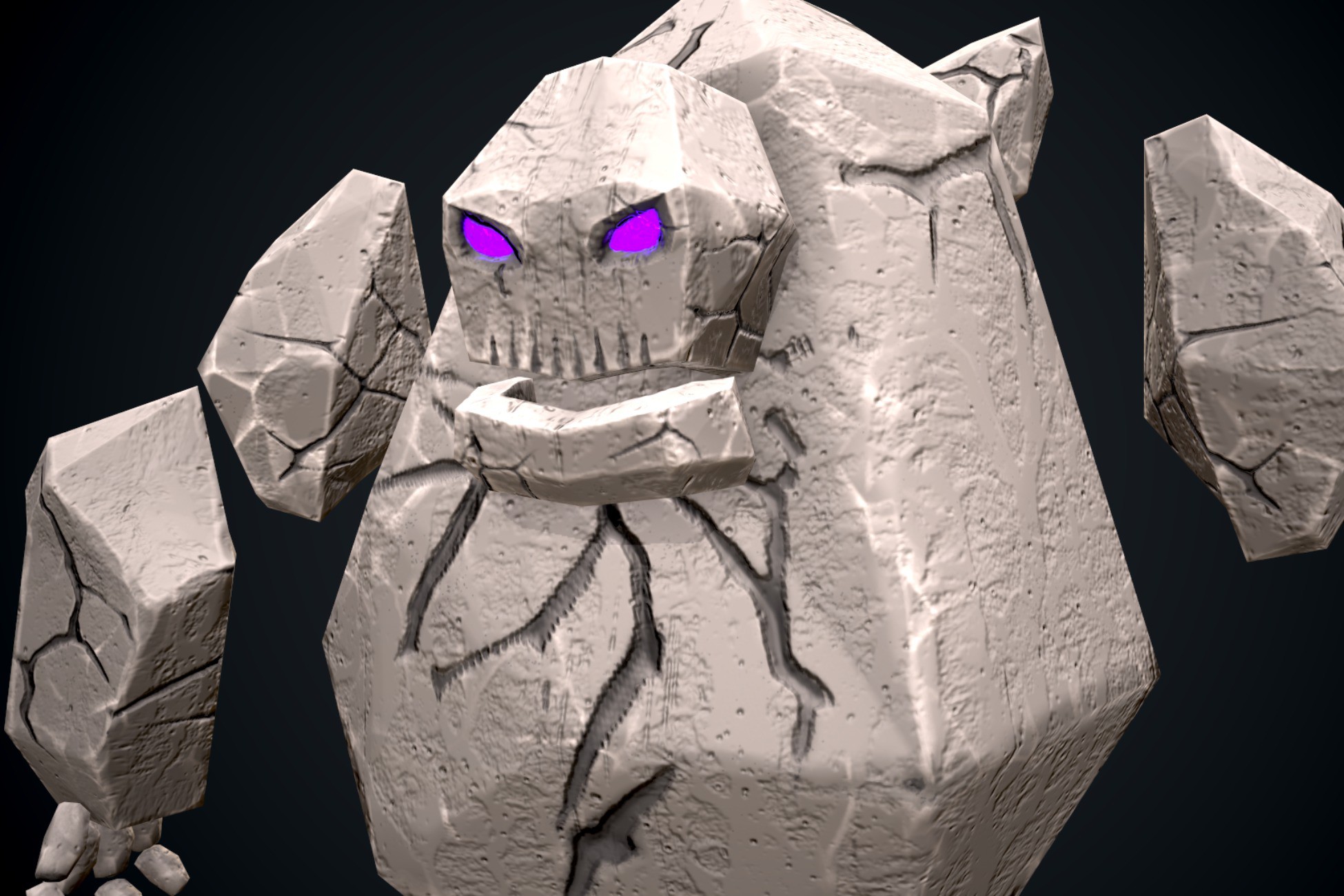 Stone golem creature | 3D Creatures | Unity Asset Store