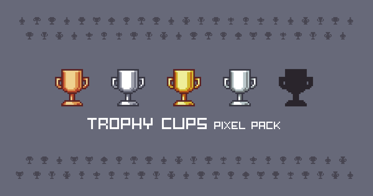 Trophy Cups Pixel Pack | 2D 环境 | Unity Asset Store