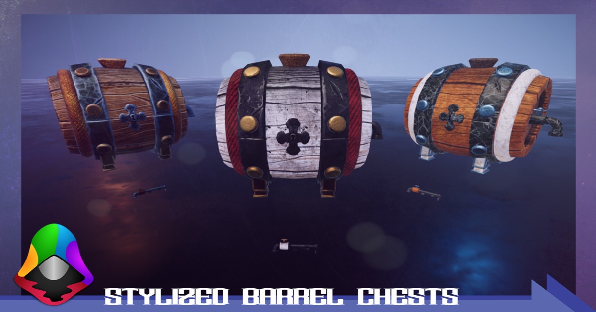Stylized Chests: Barrel Chest | 3D Props | Unity Asset Store