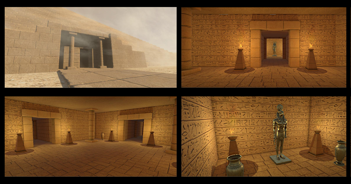 Egyptian Tombs with Pyramid | 3D Dungeons | Unity Asset Store