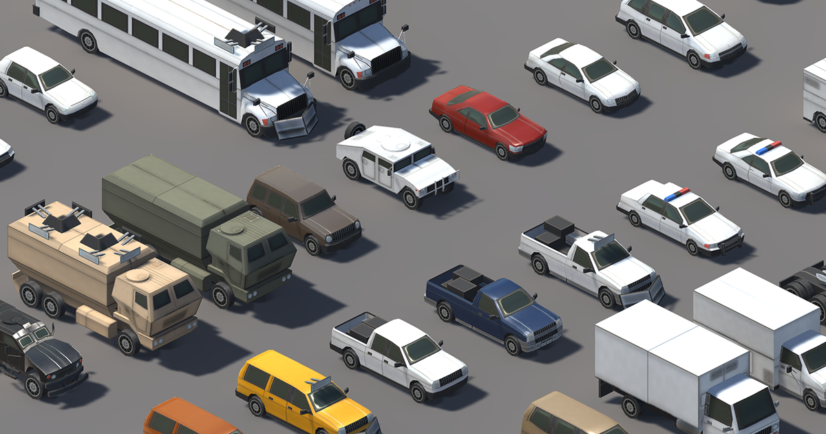 Vehicles by Mnemo | 3D 乗り物 | Unity Asset Store
