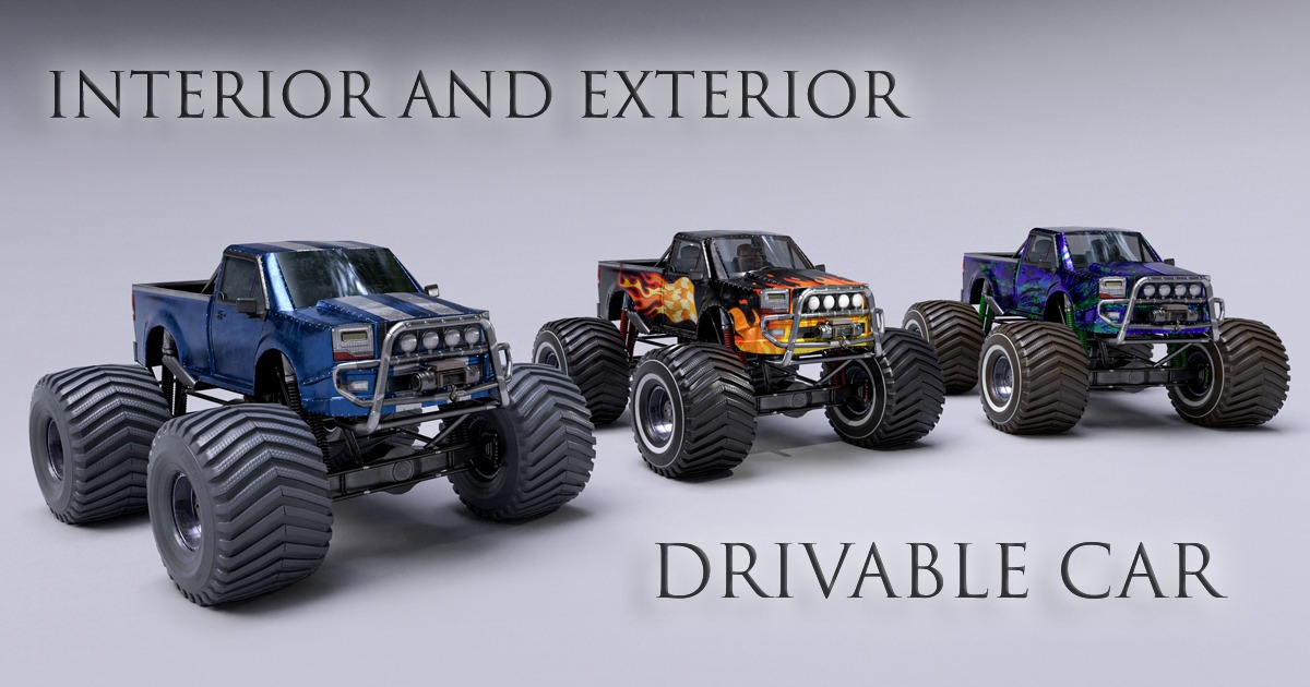 Monster_Truck_Modular | 3D Vehicles | Unity Asset Store