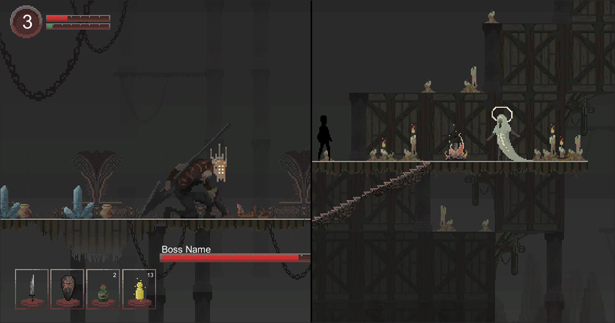 Pixel Art Dark Fantasy Platformer | 2D Characters | Unity Asset Store