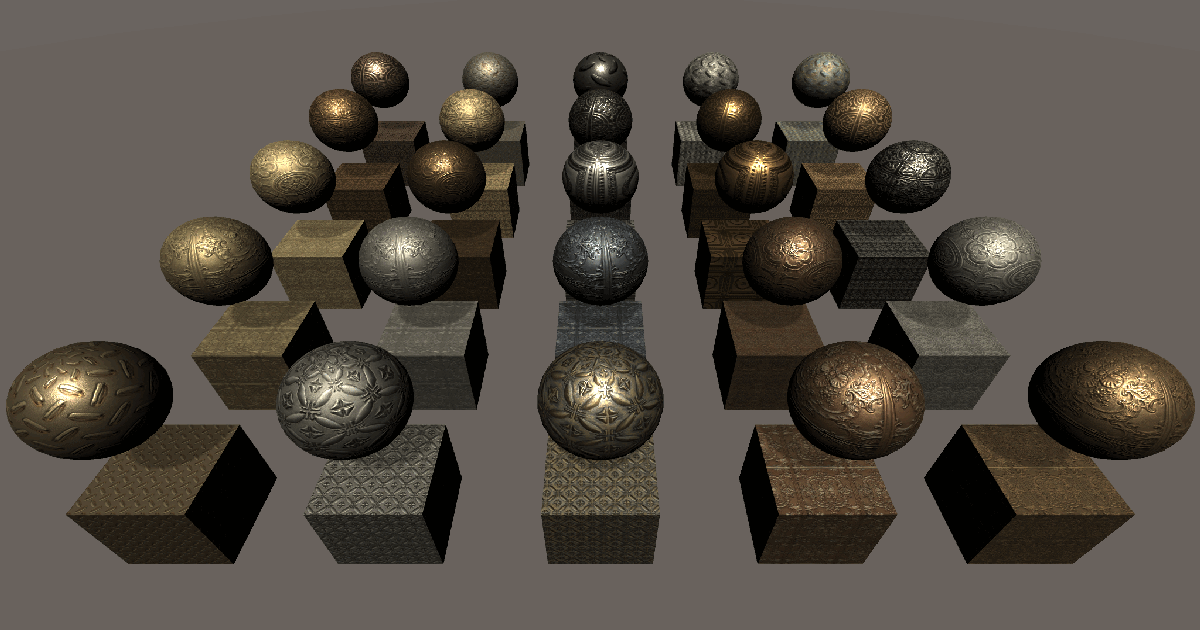 25 Metal Materials Ready, Volume. 11 | 2D 금속 | Unity Asset Store