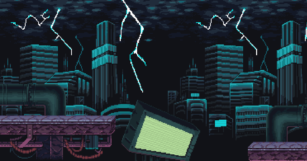 Warped Storm Night | 2D Environments | Unity Asset Store