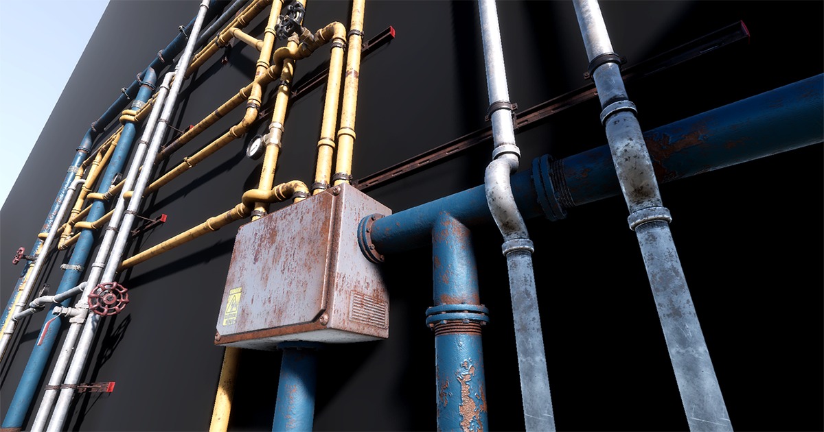 Modular Pipe Kit – Customizable Paint, Brass, Steel & Eroded Variants ...