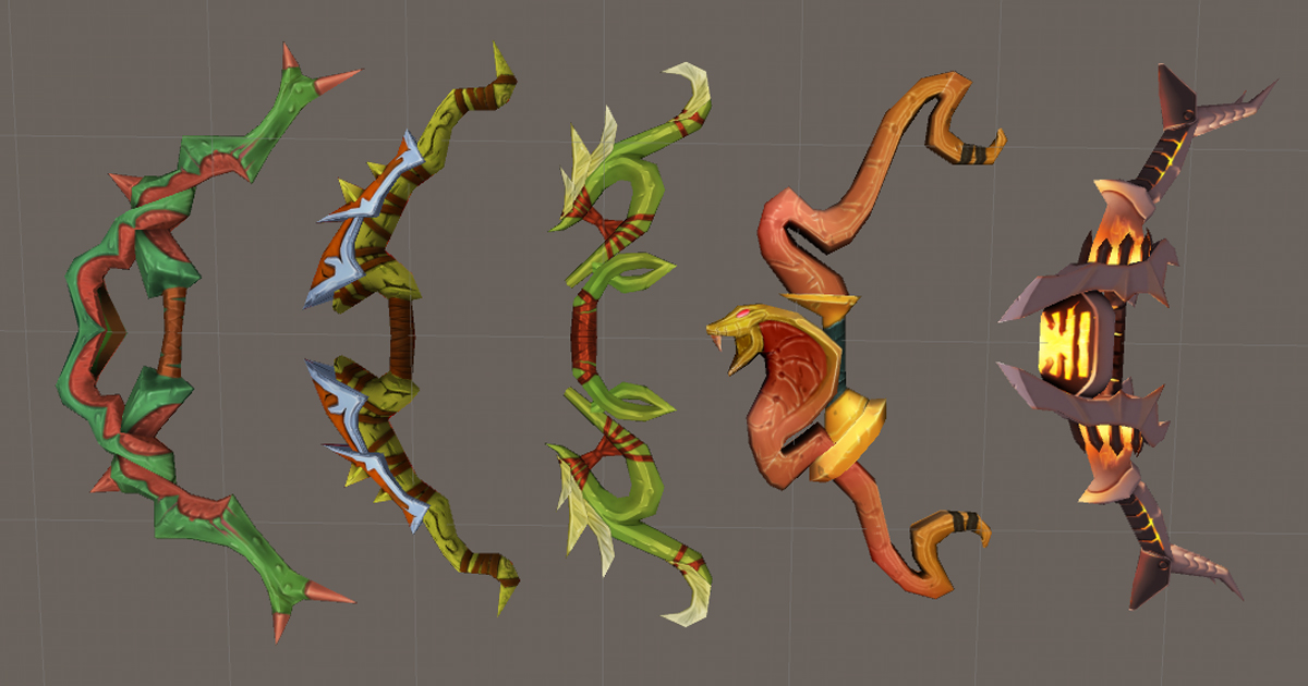 Fantasy Bow pack | 3D Weapons | Unity Asset Store