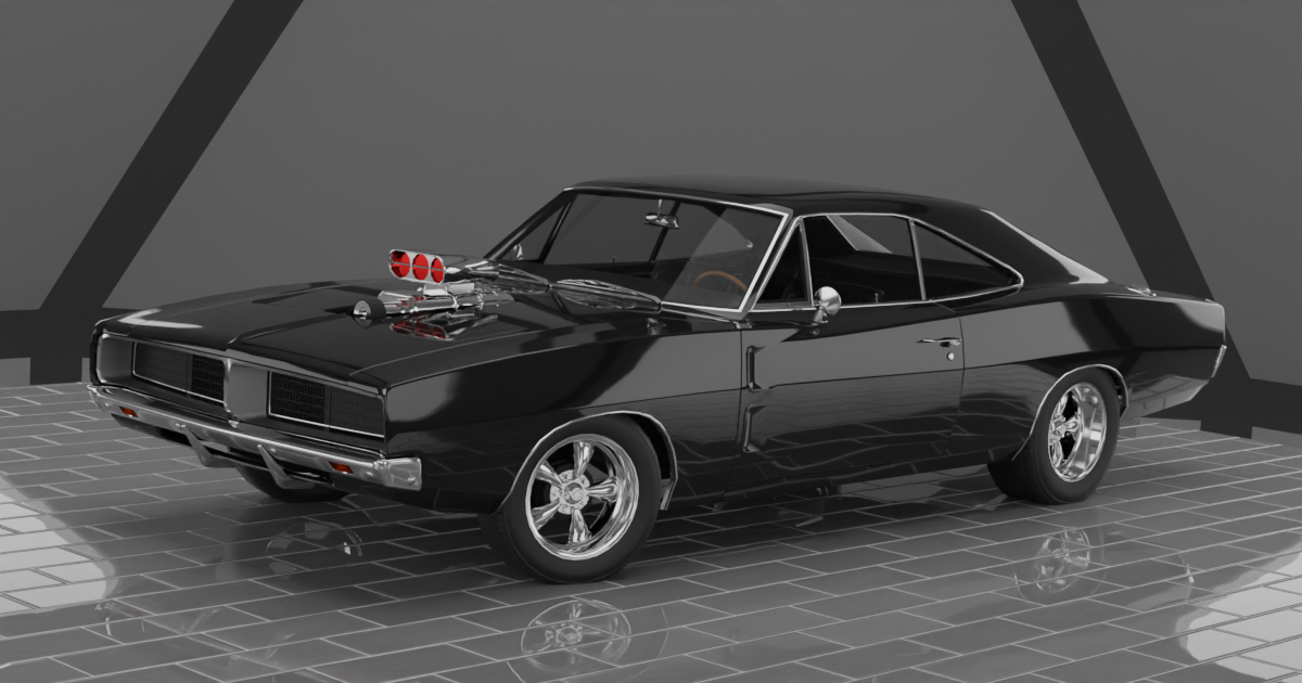 1960s Muscle Car 8 Fully Featured 3d Land Unity Asset Store